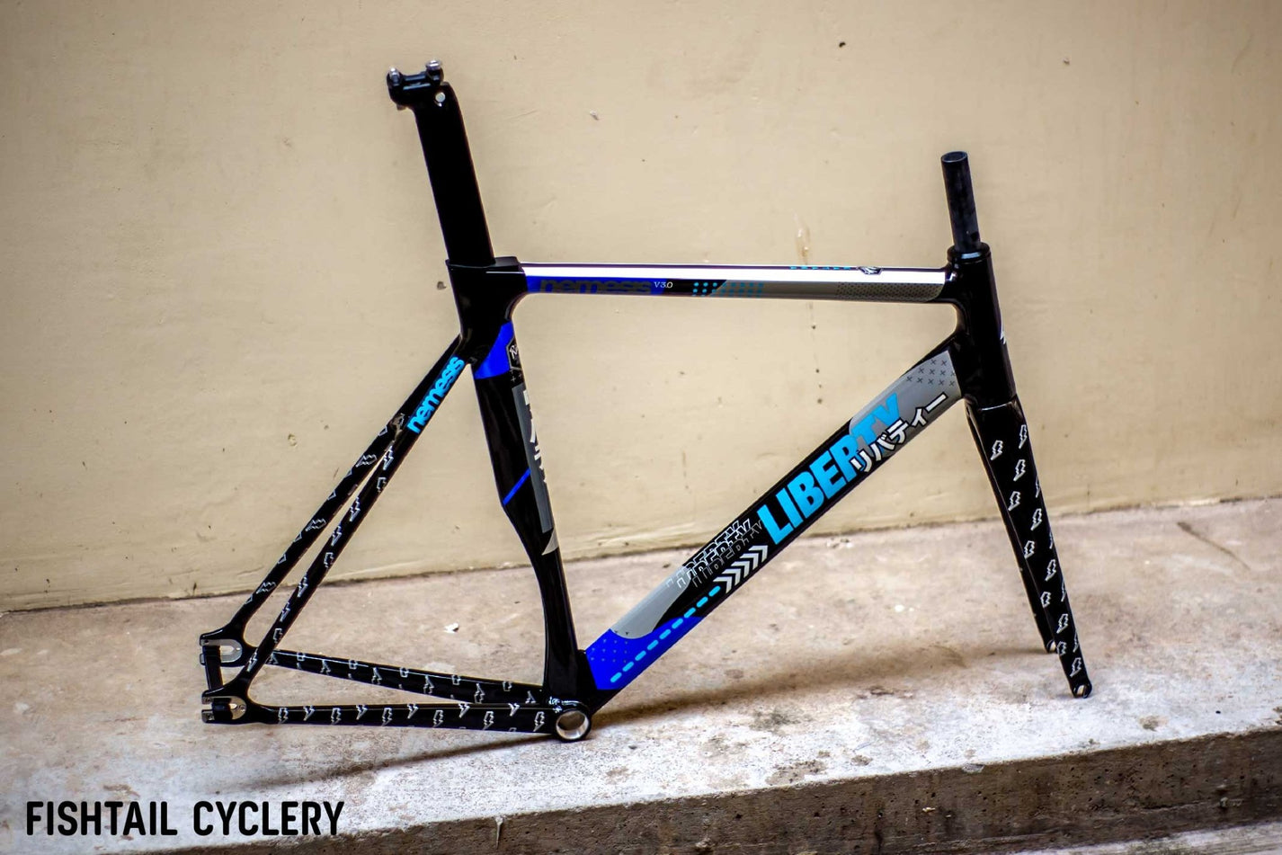 LIBERTY Nemesis V3 Katana Track Frameset – FISHTAIL CYCLERY